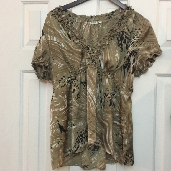 Agora | Tops | 45 Agora Top Mixed Colors Wanimal Print | Poshmark